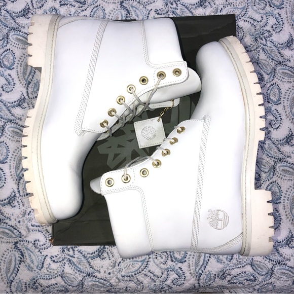 Timberland | Shoes | 6 Inch Premium Boot Ghost White Custom Boots Size ...